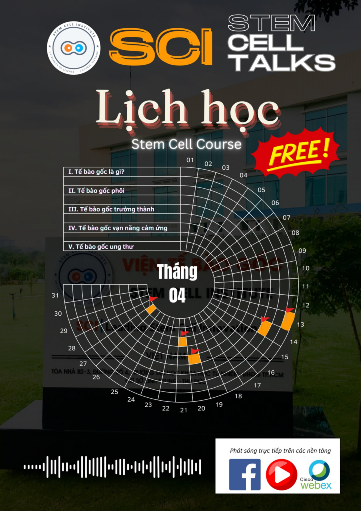 THÔNG BÁO ĐĂNG KÍ SCI STEM CELL COURSES – Viện Tế bào gốc
